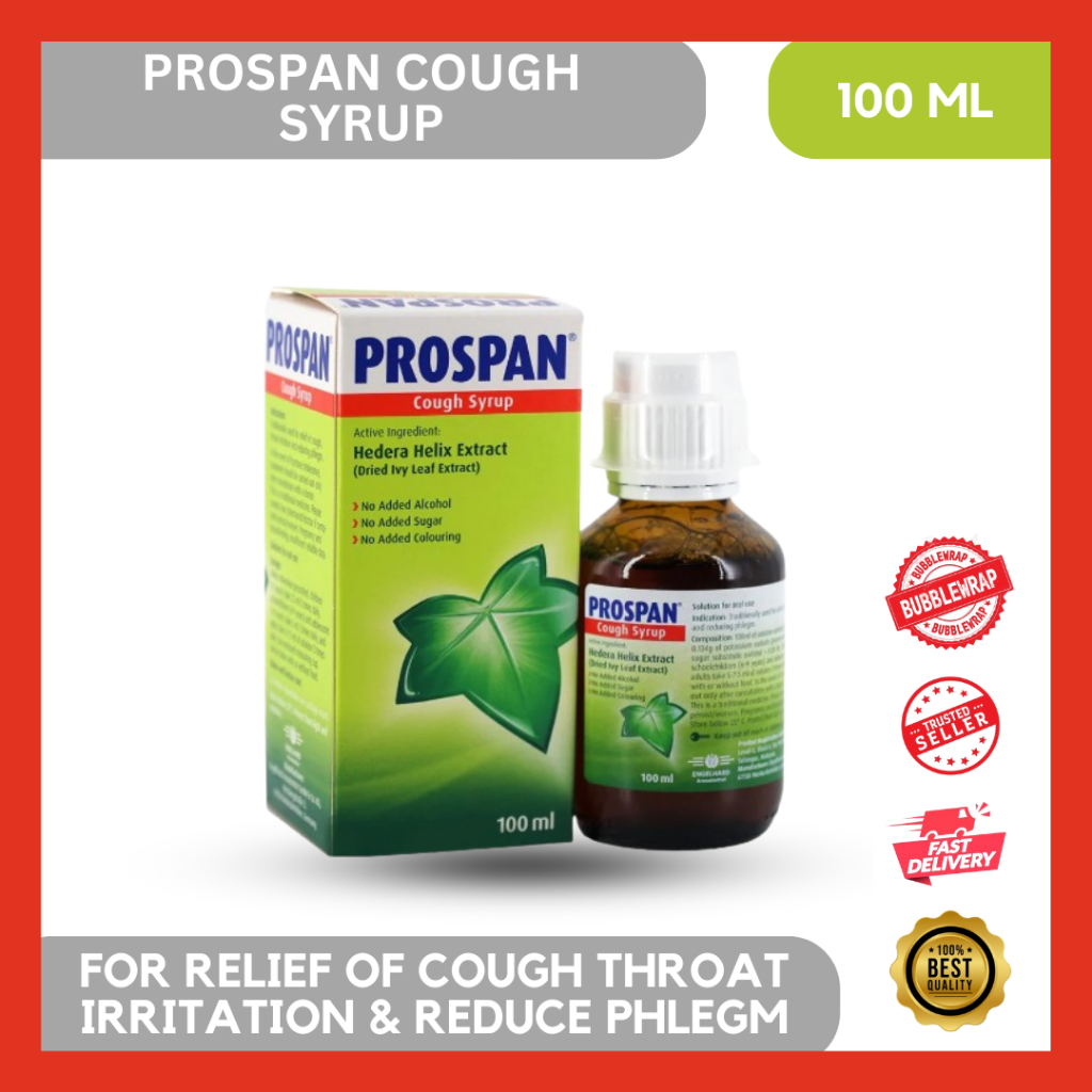 NEW STOCK! Prospan Cough Syrup 100ml / UBAT BATUK SYRUP 100ML | Shopee ...