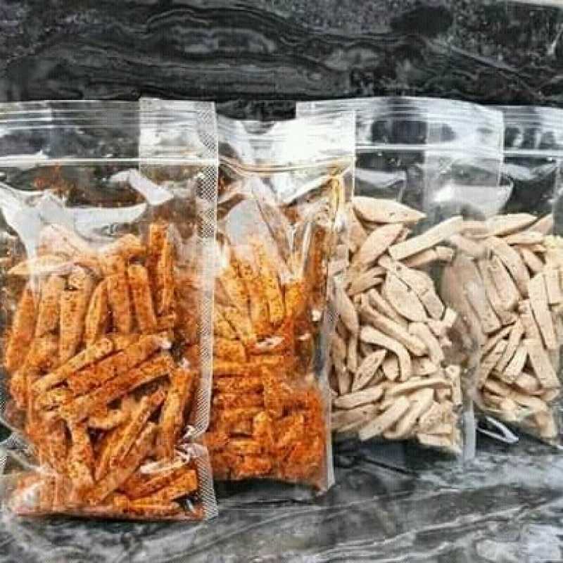 Basreng ( bakso goreng ) stick Original dan Pedas daun limau 200g HALAL ...