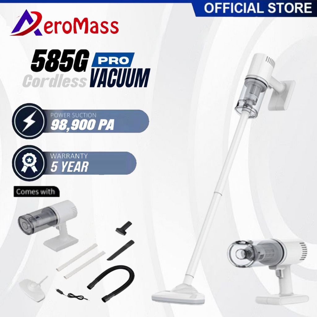 Aeromass 585G Cordless Handheld Vacuum Cleaner powerful Lightweight ...