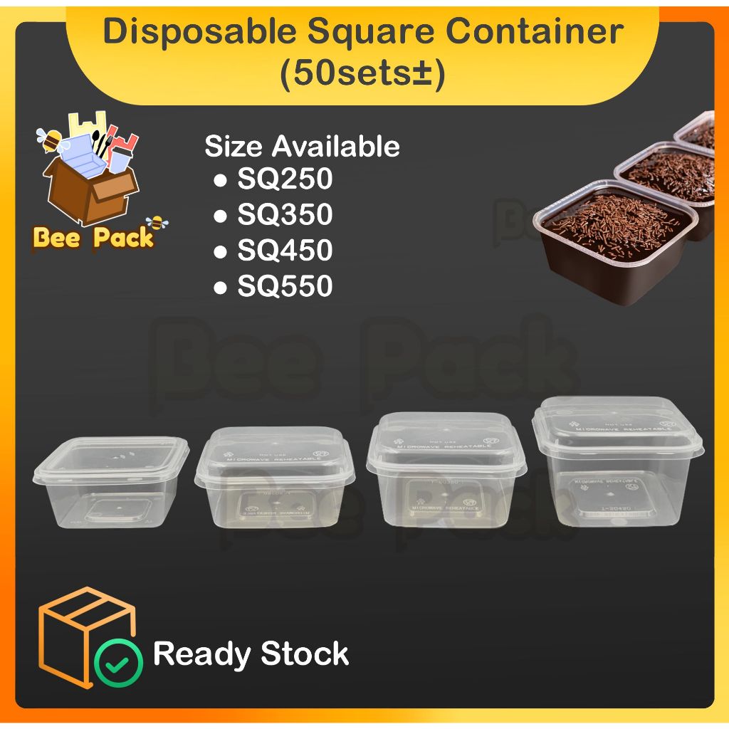 Disposable Plastic Food Container /Plastic Cake Box /Bekas Plastik Kek ...