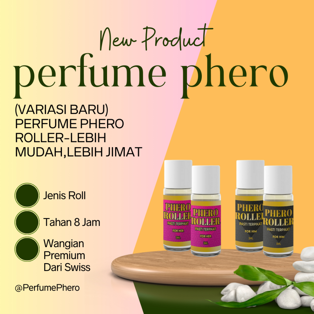 (VARIASI BARU) PERFUME PHERO ROLLER-LEBIH MUDAH,LEBIH JIMAT | Shopee ...