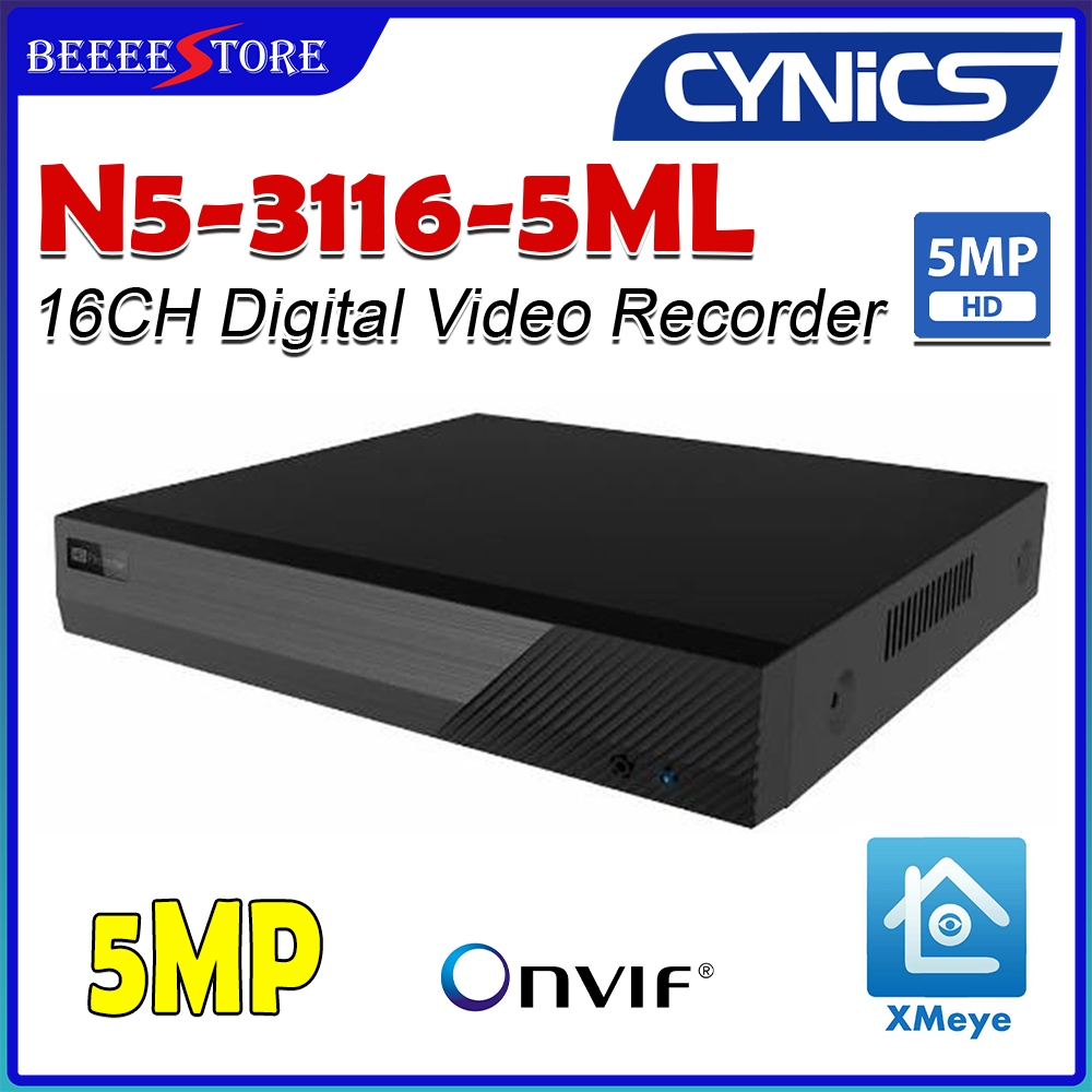 Cynics N5-3116-5ML 16ch 5MP-Lite H.265+ 16channel+2ch AHD/ TVI Stand ...