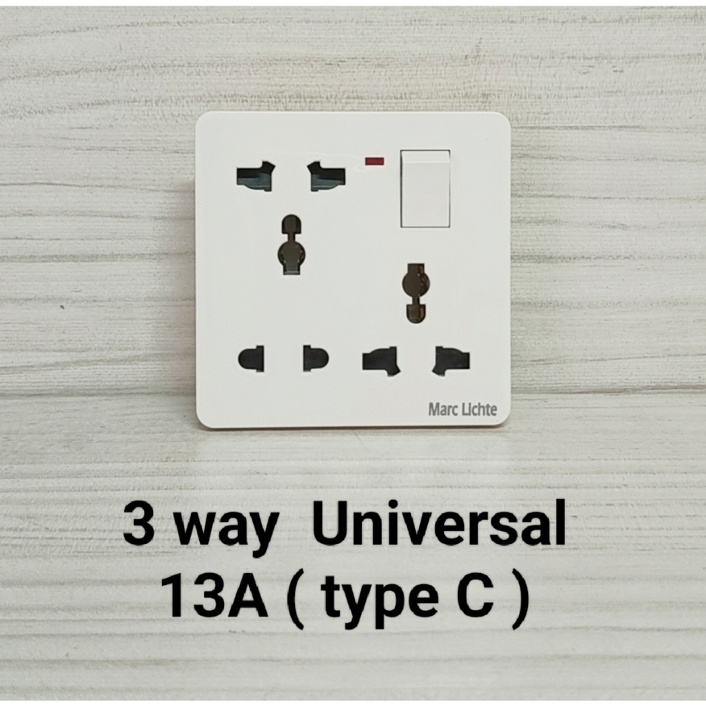 Malaysia Socket 13A Universal 15A Usb Type-C Water Heater Switch White ...