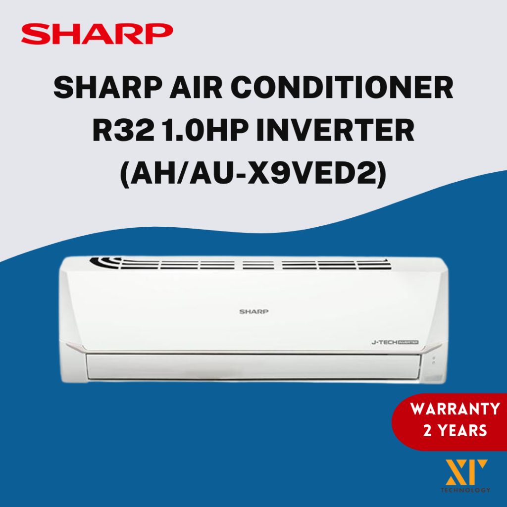SHARP AIR CONDITIONER R32 1.0HP INVERTER (AH/AU-X9VED2) | Shopee Malaysia