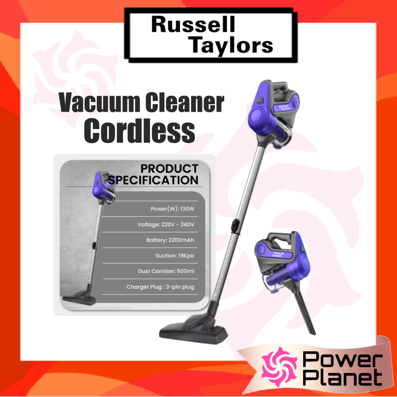 Russell Taylors VC-22 Cordless Vacuum Cleaner VC22 / Cyclone Cordless ...