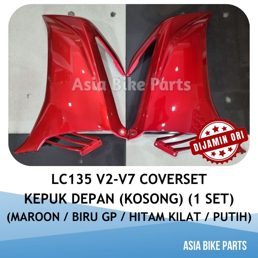 Yamaha Original LC135 V2 V3 V4 V5 V6 V7 Leg Shield Set / Coverset Kepuk ...