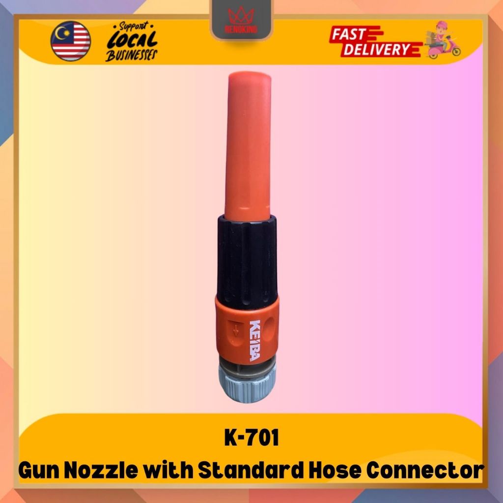 K-701 Gun Nozzle with Standard 16MM WATER Hose Connector | Shopee Malaysia