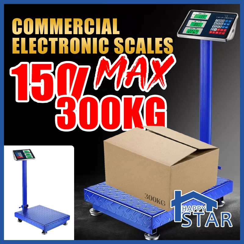 150kg / 300kg HIGH PRECISION DIGITAL ELECTRONIC Weight Price Platform Scale Rechargeable 重秤 ...