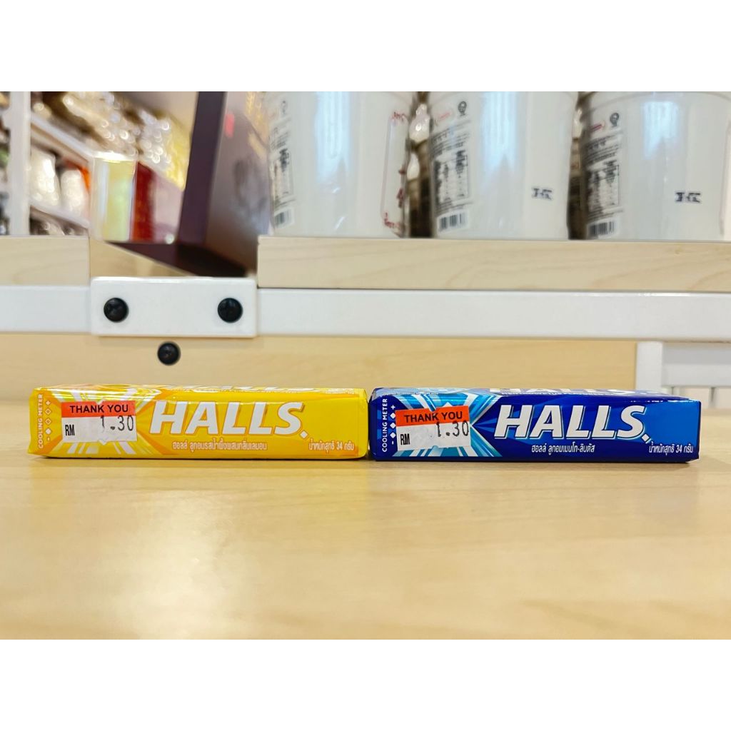 HALLS Candy - Mentholyptus / Honey-Lemon Flavored Candy | Shopee Malaysia