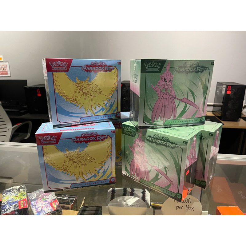PTCG Paradox Rift ETB(Iron Valiant&Roaring Moon) | Shopee Malaysia