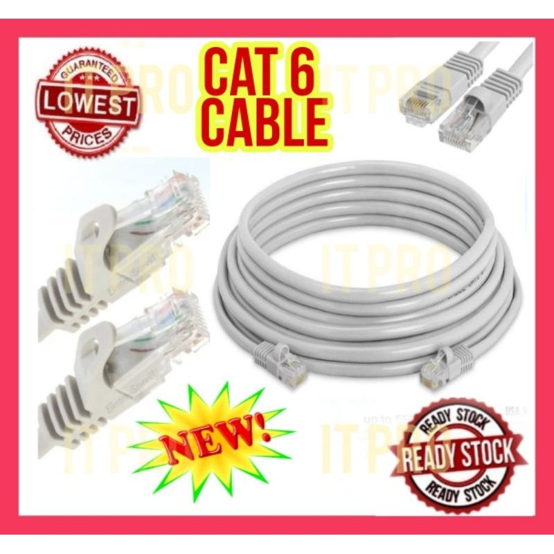PRO🔥 CAT6 cable 8 core ethernet online transfer wayar modem cat 6 ...