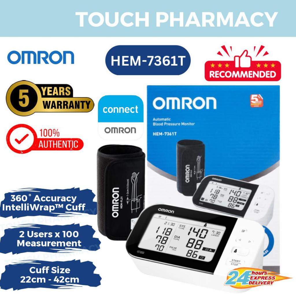 OMRON AUTOMATIC BLOOD PRESSURE MONITOR (UPPER ARM) HEM-7361T (with ...