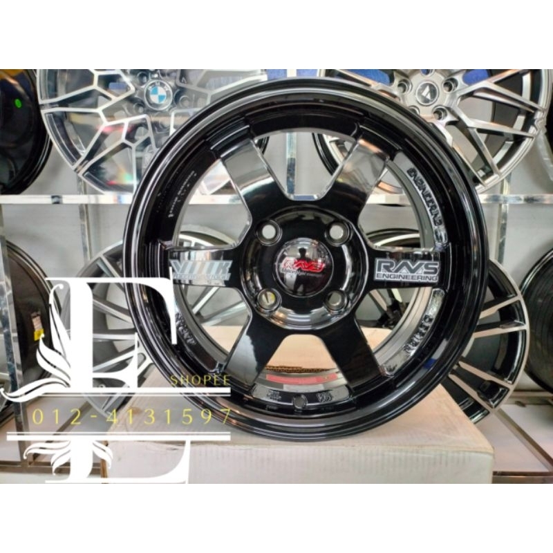 NEW SPORT RIM 14 INCH KANCIL 4X110PCD RAYS TE37 THAILAND (KENA BELI ...