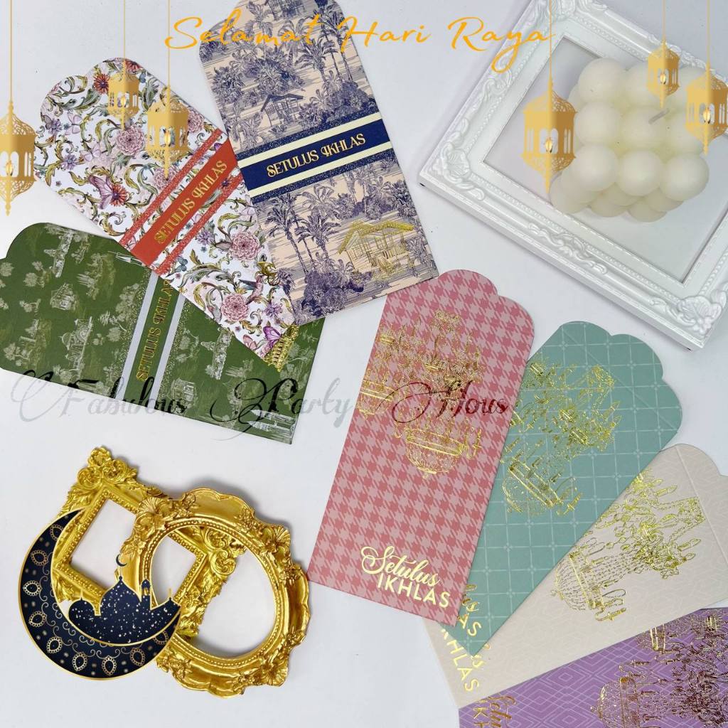 Premium Sampul Raya 5pcs/pack Gold Exclusive Setulus IKhlas Angpao ...
