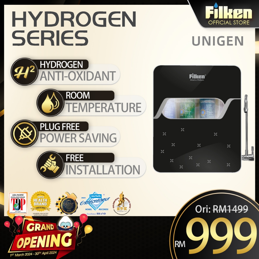 Filken Unigen Hydrogen Water System Room Temperature Plug Free | READY STOCK FREE DELIVERY ...