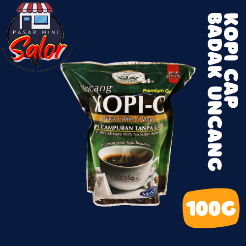 KOPI-O UNCANG CAP DUA BADAK 100G 10 SACHET | Shopee Malaysia