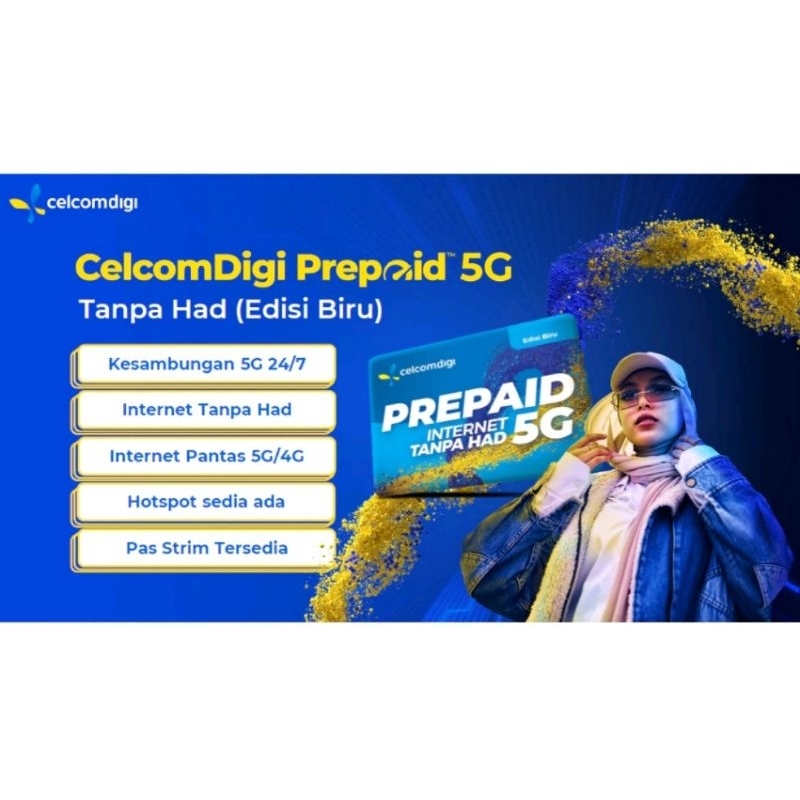 [PE] 013 CELCOMDIGI Prepaid 5G Edisi Biru (NICE NUMBER) | Shopee Malaysia