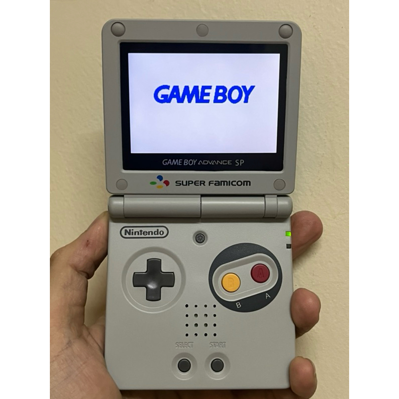 Nintendo Gameboy Advance SP - IPS Screen with Super Famicom Shell ...