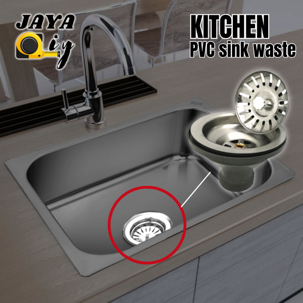 PVC Stainless Steel Sink Waste 4 inch ; Waste Trap ; Sink Trap PREMIUM ...