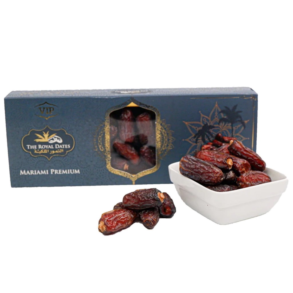 The Royal Mariami Dates Premium Dark Blue Box, 500g (Assorted) | Shopee ...