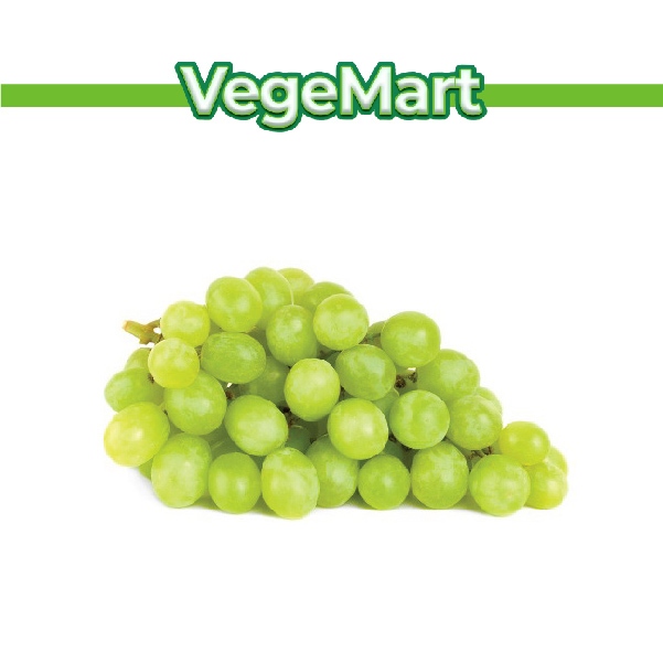 [Fresh Fruits] Green Seedless Grapes Anggur Hijau Tanpa Biji 500gram ...