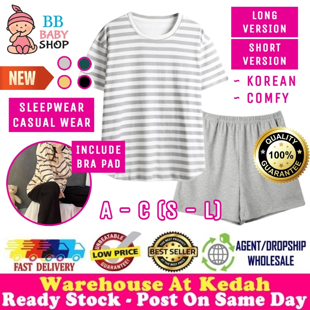 Plus Size Women Sleepwear Set (Padded Top + Pant) Pyjamas Woman Sleep Shirt & Pants Pajamas ...
