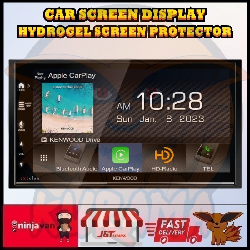 Kenwood Car Player 6.8 inch Head Unit Hydrogel Screen Protector ...
