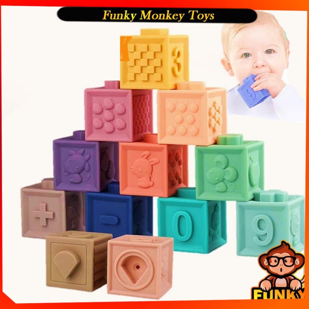 Soft Building Blocks for Toddlers Babies - Montessori Educational ...