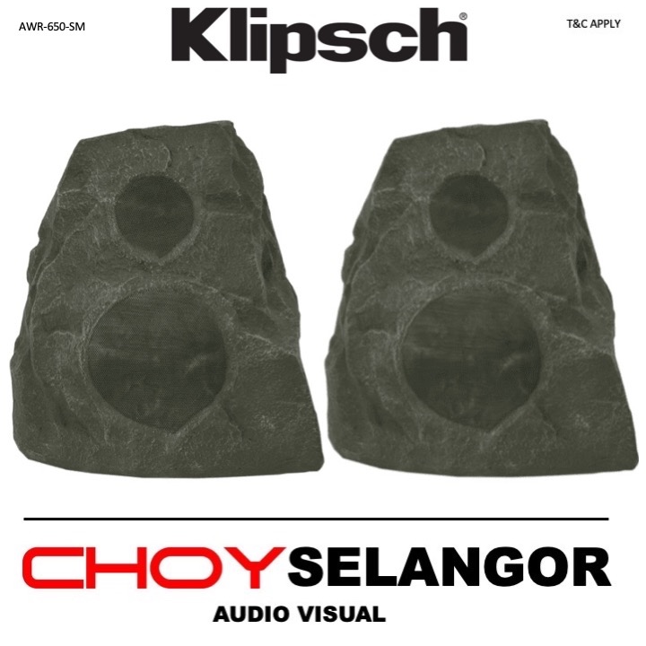 Klipsch AWR-650-SM Outdoor Rock Speaker (1 Pair) | Shopee Malaysia