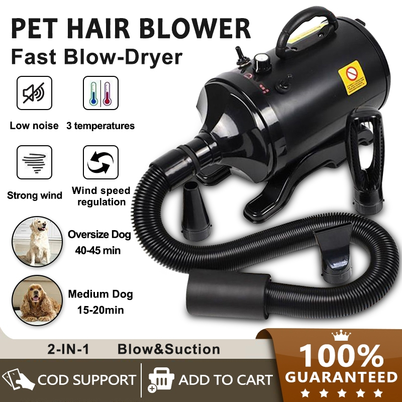 Hair Dryer Dogs Pet Dog Cat Grooming Blower Fast Blow-dryer pet dog ...