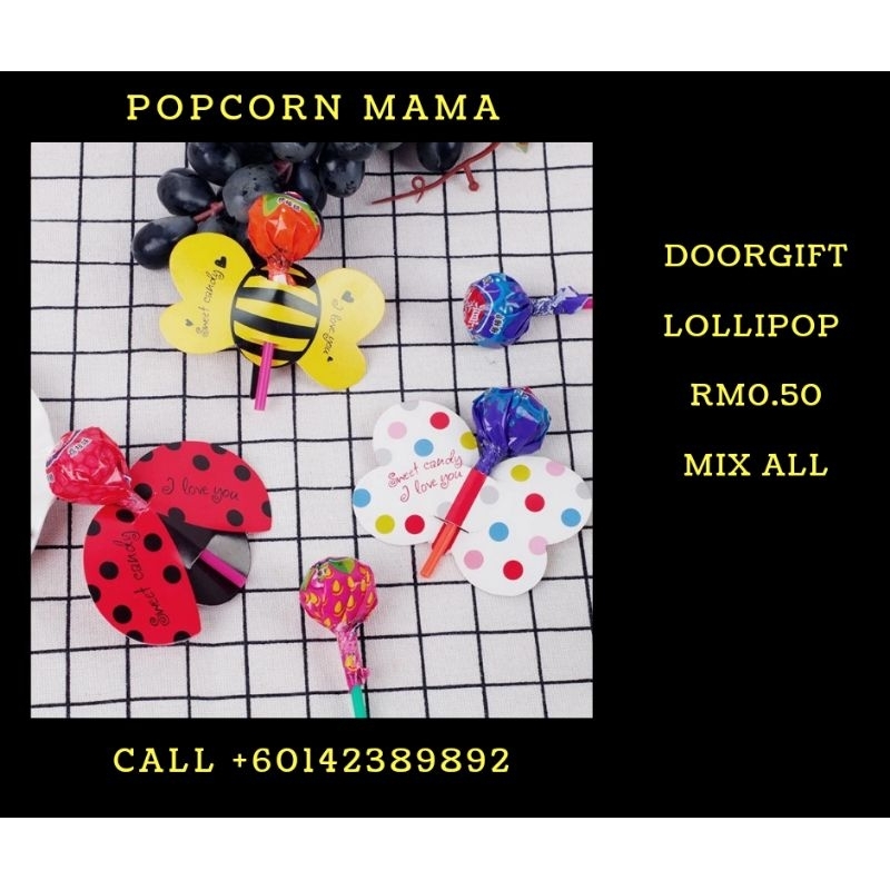 Doorgift Murah !! Lollipop Holder Goodies (Termasuk Lolipop & Siap ...