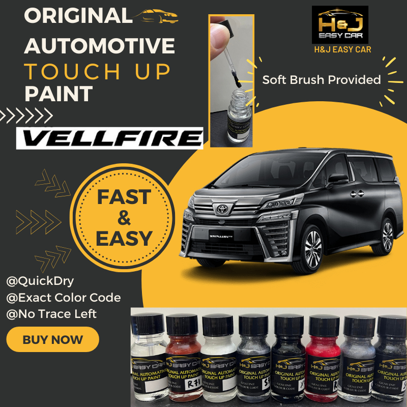 TOYOTA VELLFIRE Automotive Original COLOR CODE Touch Up Paint 10ML ...