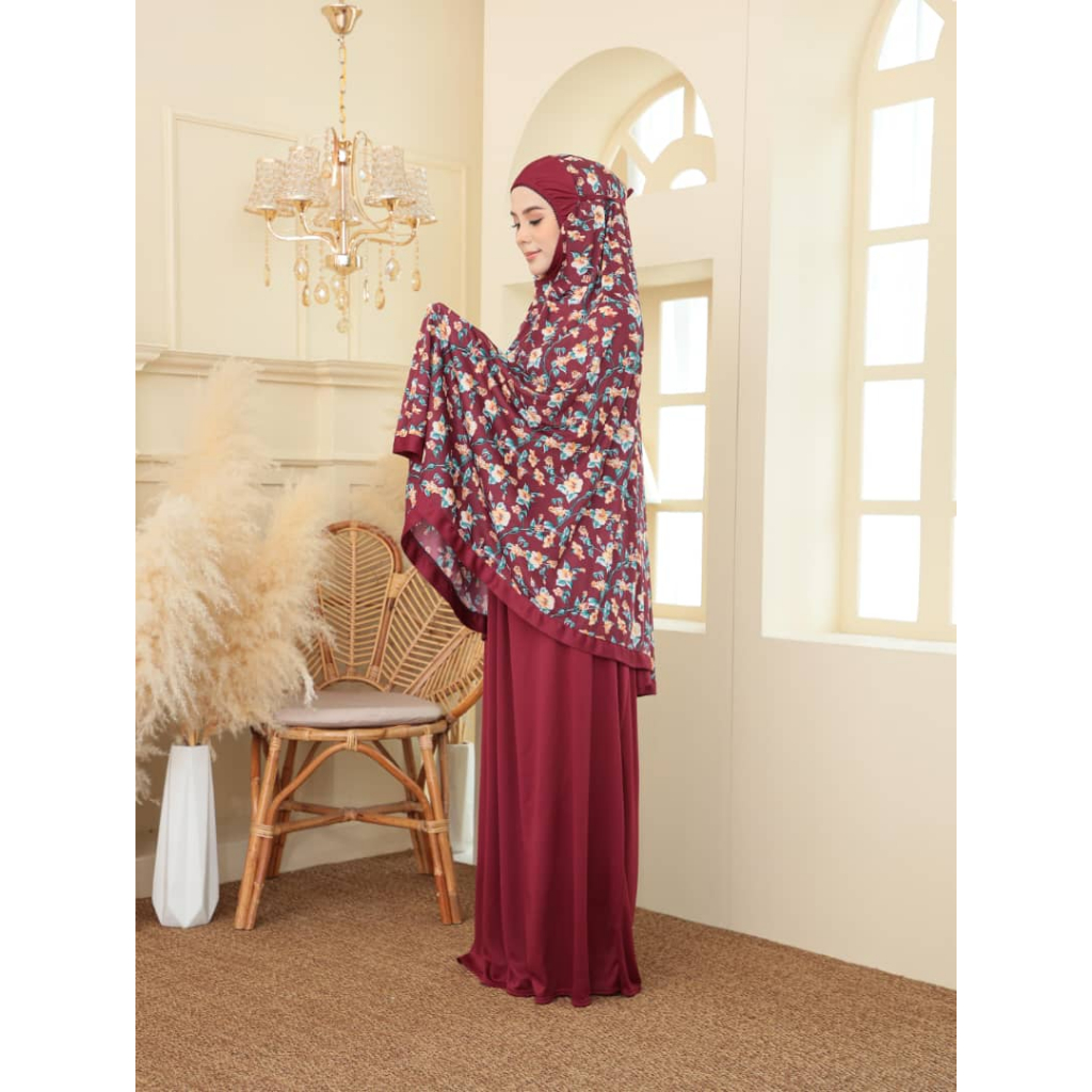 🔥READY STOCK 🔥 Telekung BUNGA LILY SEDONDON -telekung-kain sembahyang ...