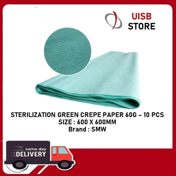 【SHIP TODAY - KL/SEL】- STERILIZATION MEDICAL CREPE PAPER GREEN 600mm x ...