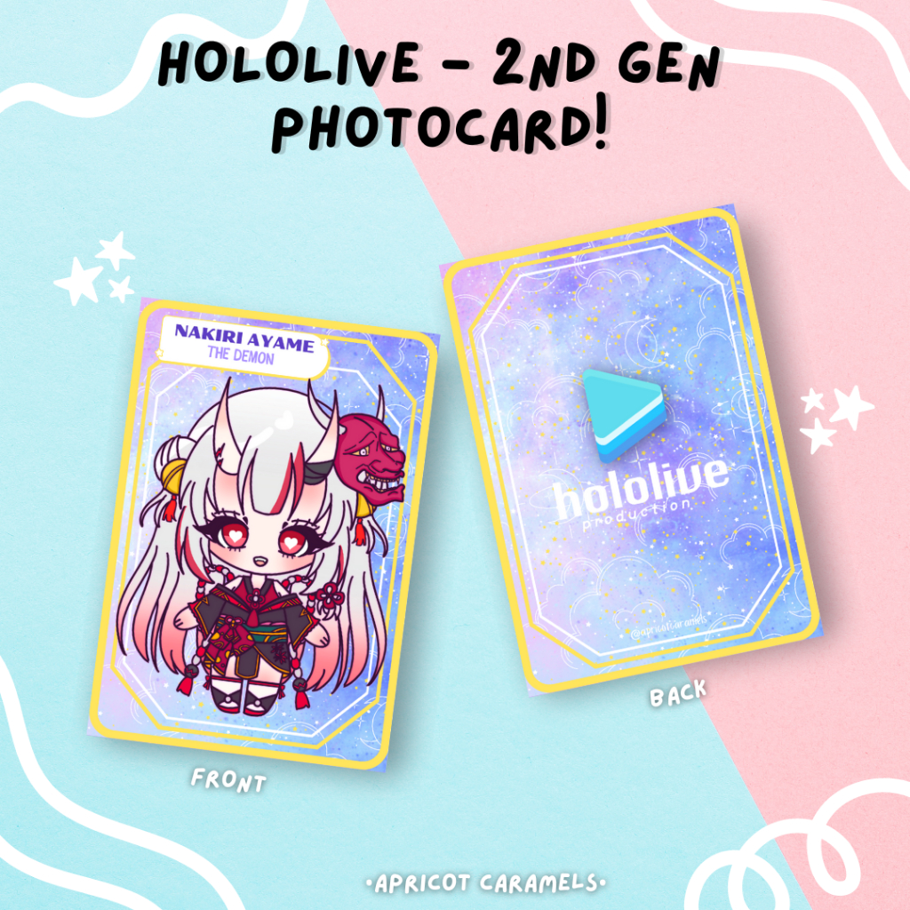 Hololive 2nd Generation Design 2 Photocard Fanart | Shopee Malaysia