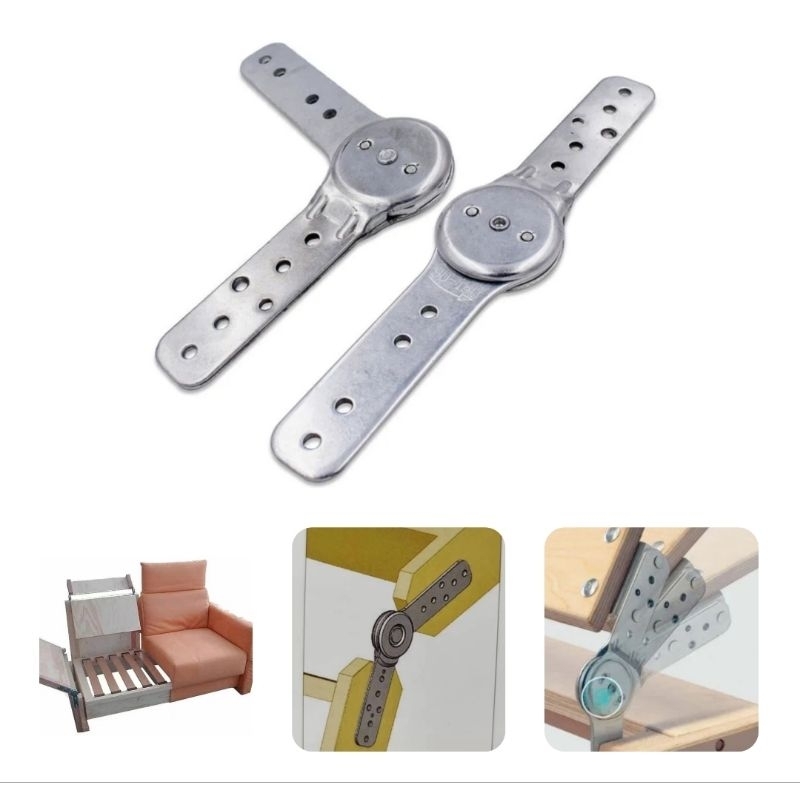 2pcs Folding Sofa Bed Hinge Mechanism Adjustable Joint Hinge for Sofa ...