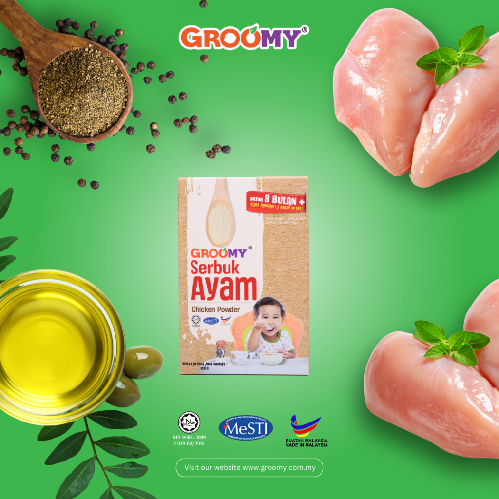 GROOMY Natural Chicken Powder Food For Babies (50g) | Shopee Malaysia