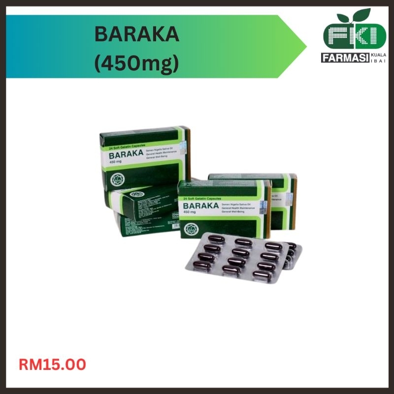 Baraka Capsules (450 mg) | Shopee Malaysia