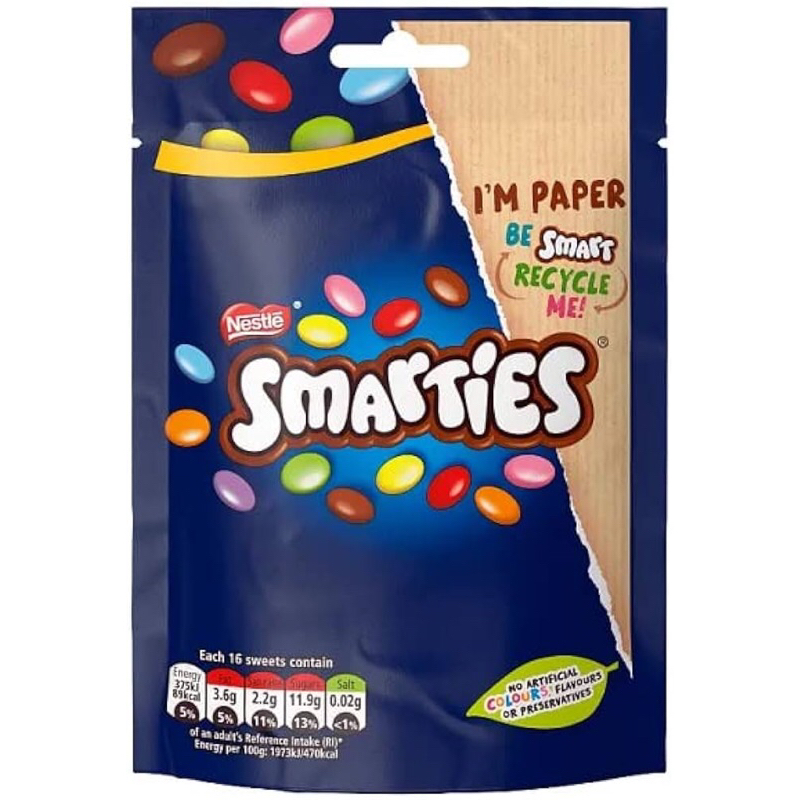 Nestle Smarties Milk Chocolate Flavour 105gram | Shopee Malaysia