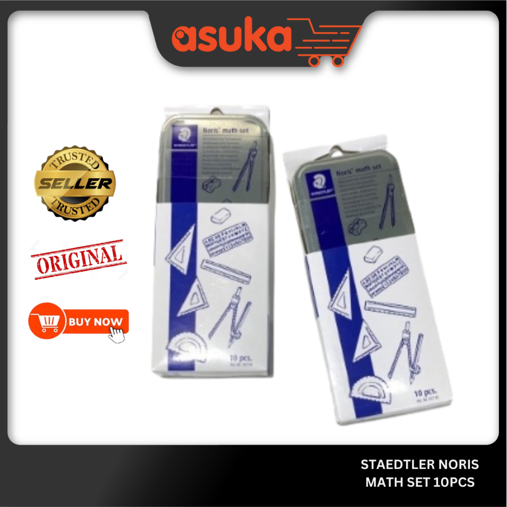 Staedtler Noris Geometry Math Set ( Tin Set of 10, 557-10 ) | Shopee ...