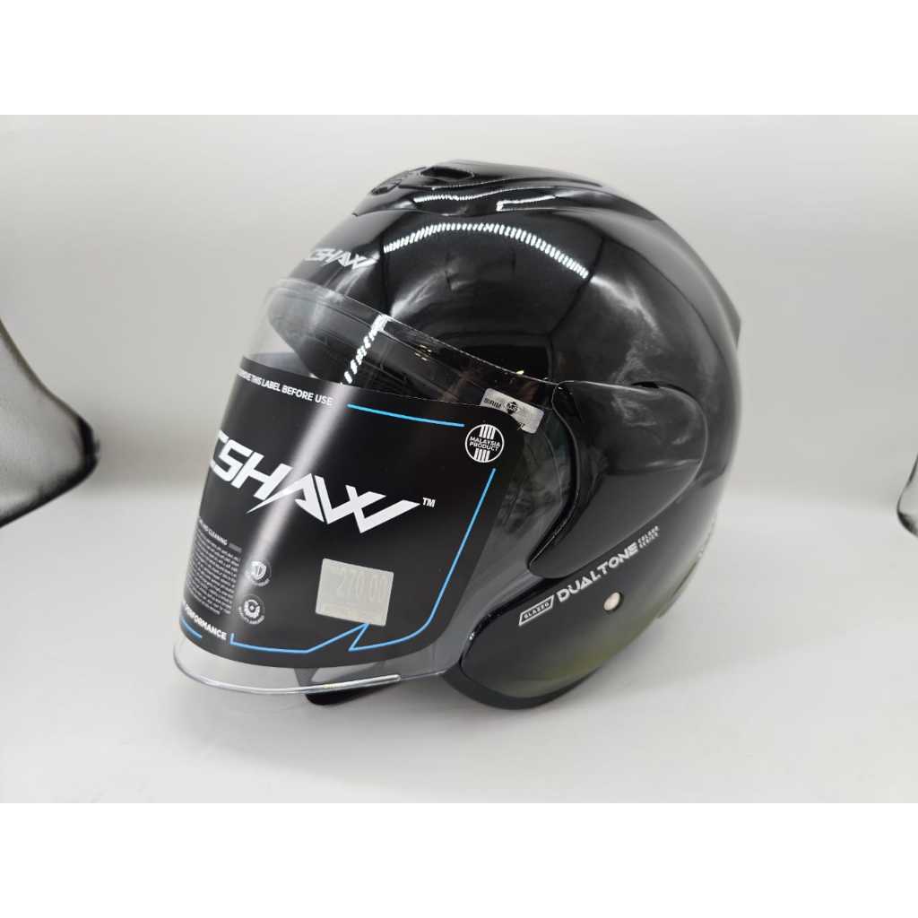 Original GRACSHAW DUAL TONE GLAZZO BLACK ARMY GREEN OPEN FACE HELMET ...