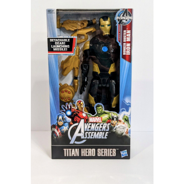 Marvel Avengers Assemble Titan Hero Series Bunker Buster Iron Man 12 ...