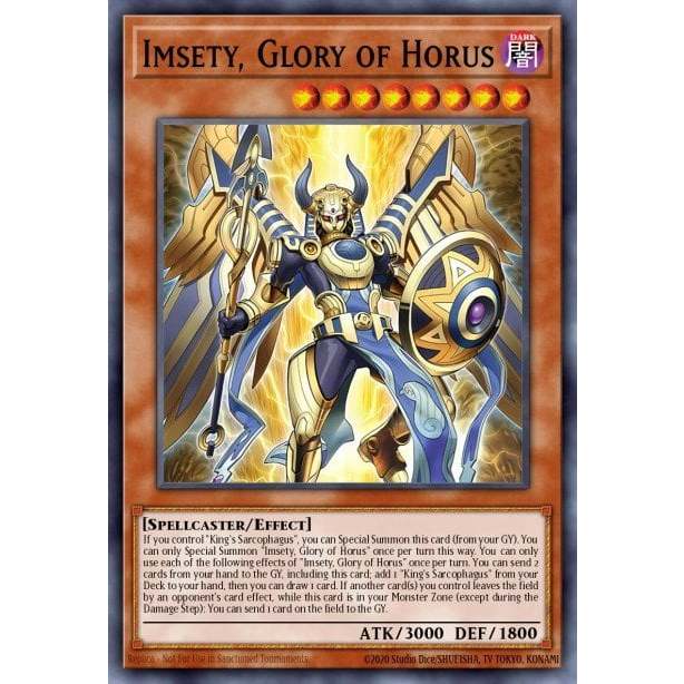 Yugioh Asian English AGOV-AE011 Imsety, Glory of Horus Ultra Rare ...