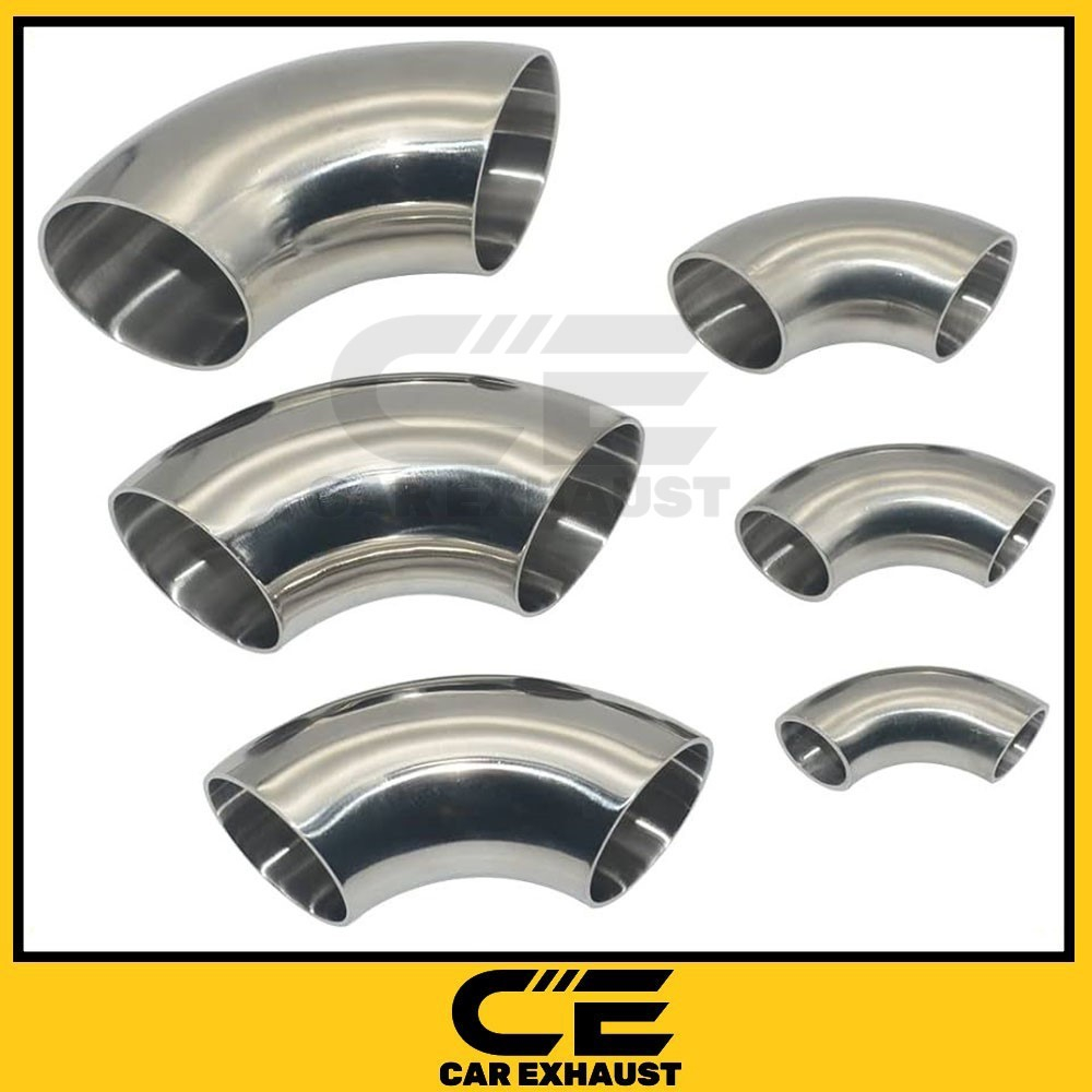 Stainless Steel Elbow L-Pipe Degree L90 Thickness 1.5mm Car Ekzos Paip ...