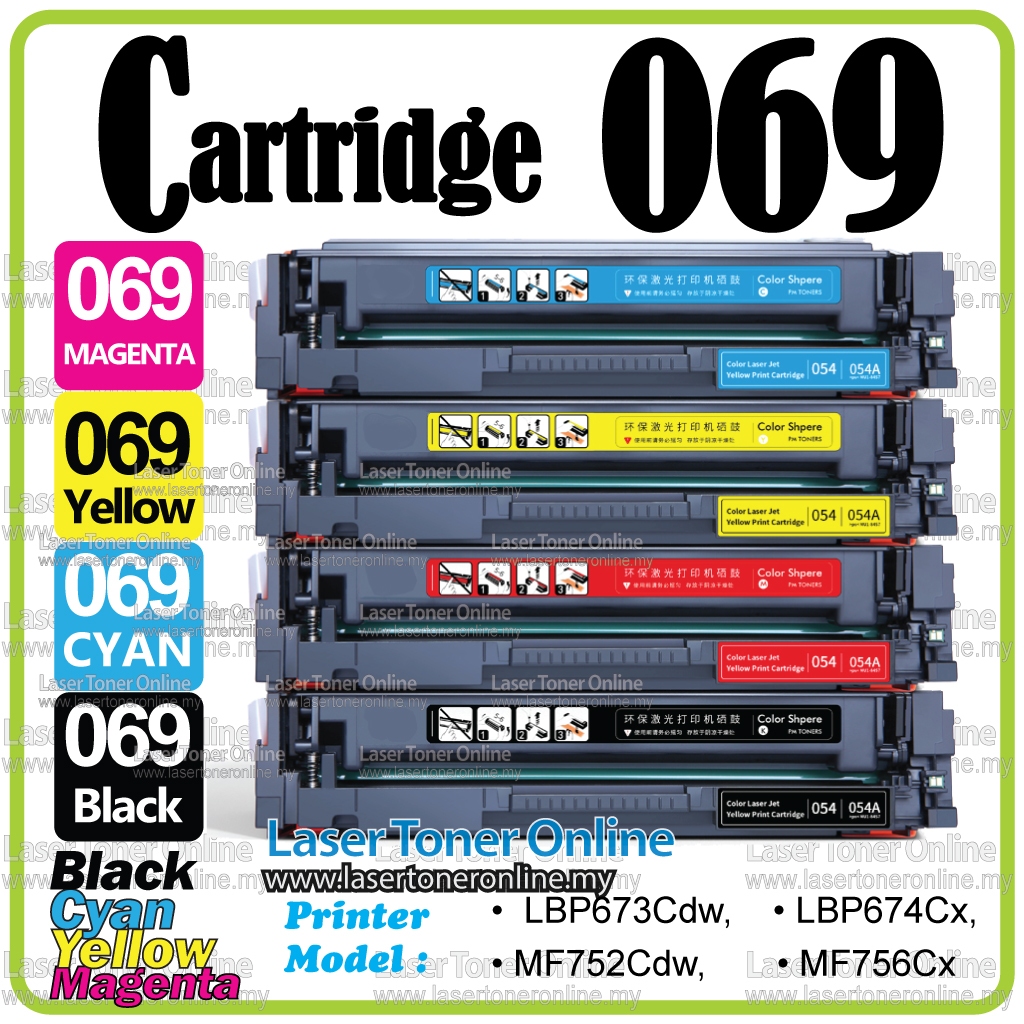 Laser Toner Compatible to Canon 069 Cartridge 069 H 069H CRG069 CRG069H ...