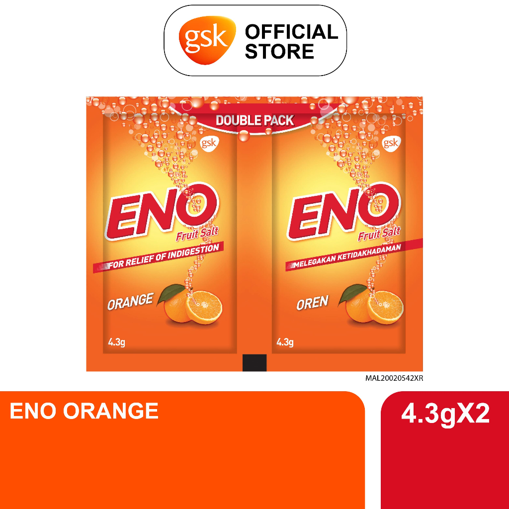 ENO Fruit Salt Orange Sachet 4.3gm Double Pack | Shopee Malaysia