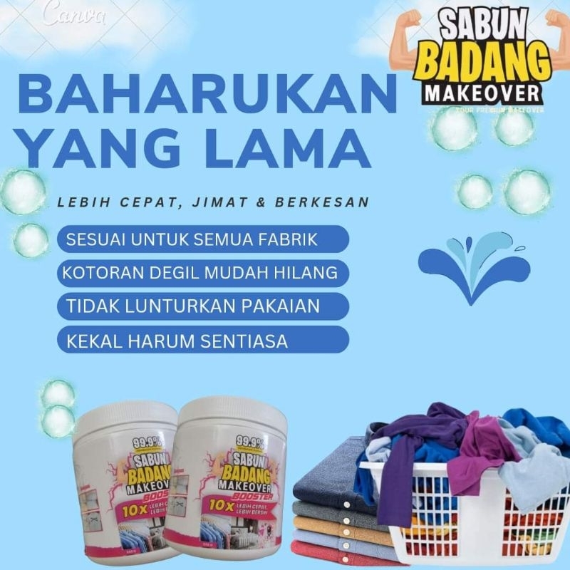 Sabun Badang Makeover 500 g | Shopee Malaysia