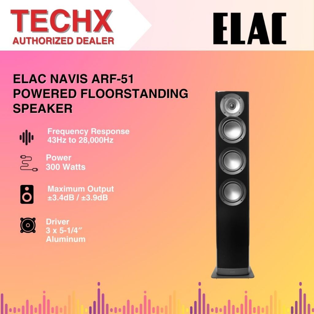 ELAC Navis ARF-51 Powered Floorstanding Speaker | Shopee Malaysia