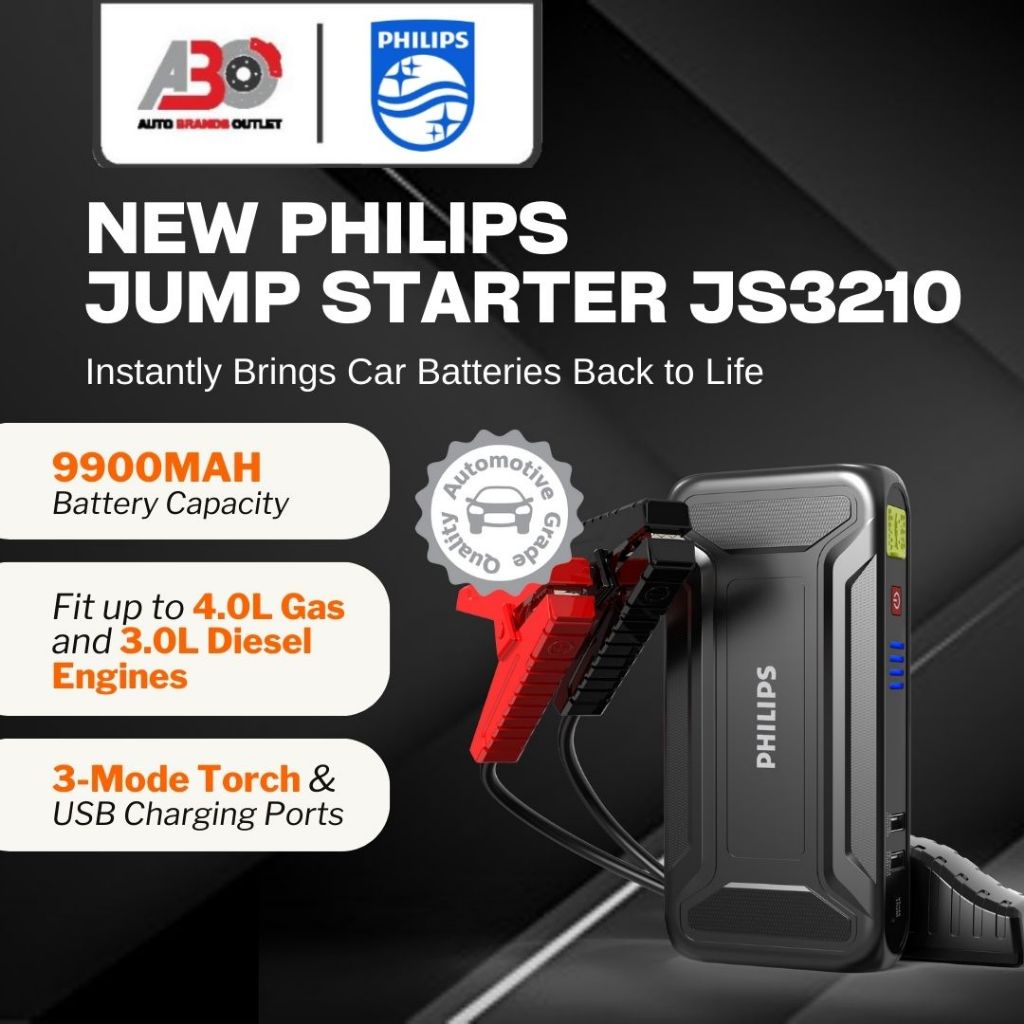 PHILIPS Durable Jump Starter for Car Emergency Use Powerbank JS3210 ...