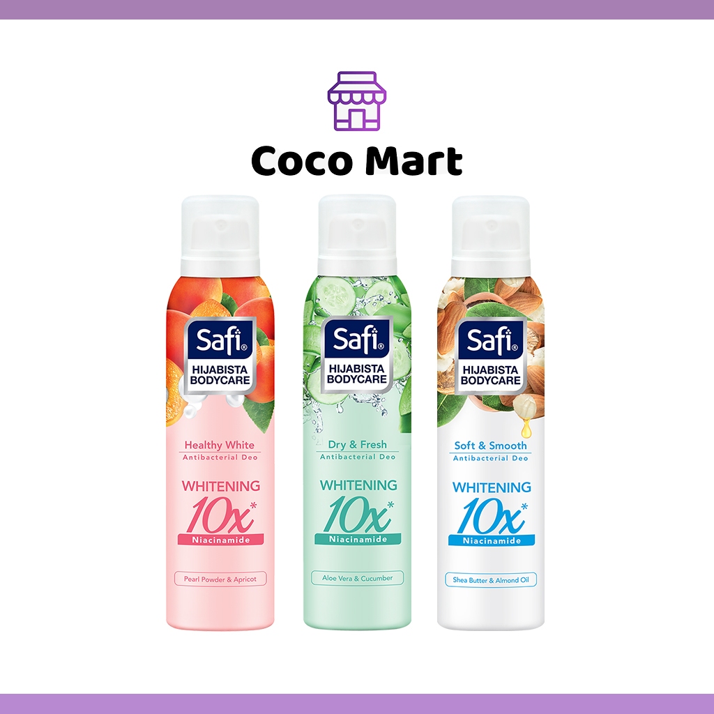 Safi Hijabista Bodycare Antibacterial Deodorant Spray 150ml (Soft ...